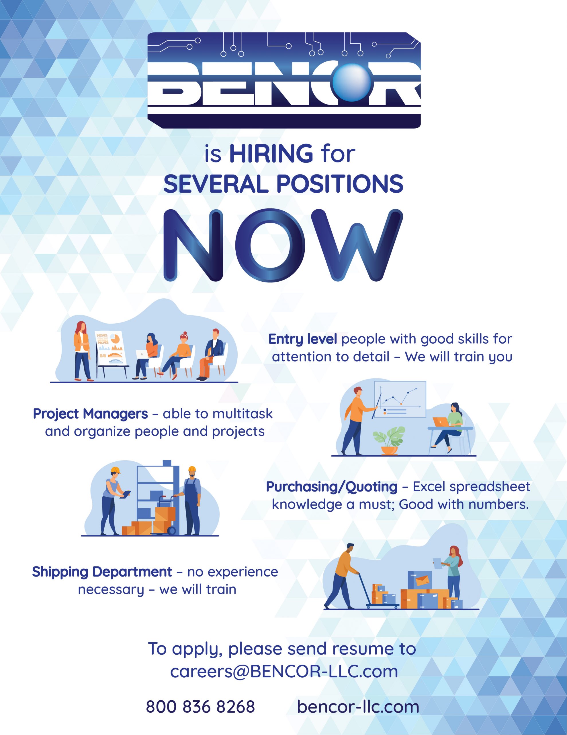 Job Opportunities at BENCOR-LLC